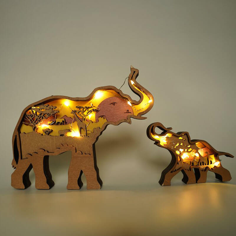 3D wooden Animal Carving Handcraft Gift - Nberd
