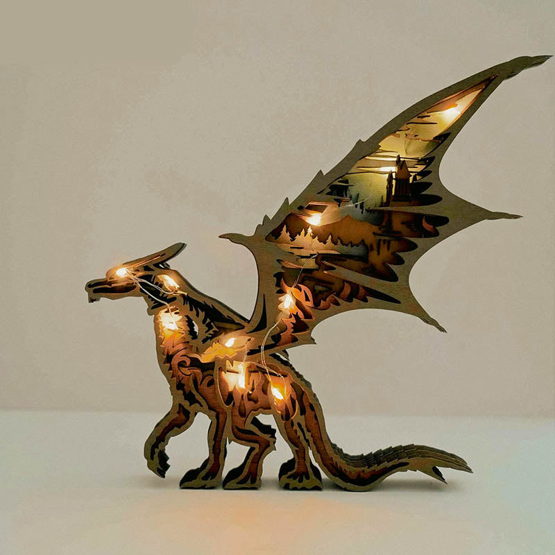 3D wooden Animal Carving Handcraft Gift – Nberd