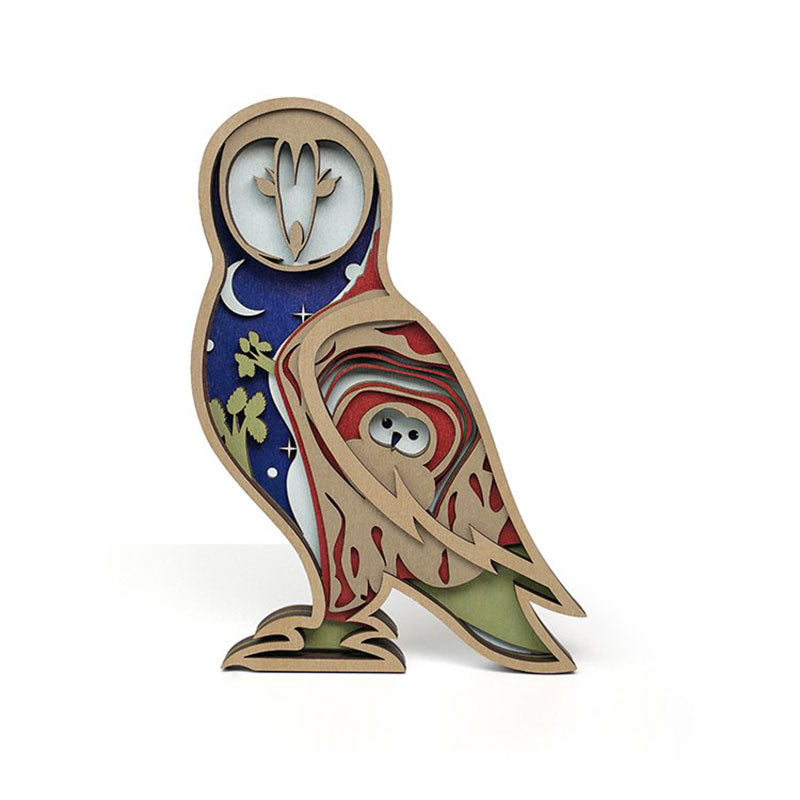 Barn Owl Carving Handcraft Gift - Nberd