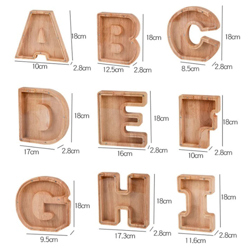 Personalized Wooden Letter Piggy Bank 🔥Buy 2 Free Shipping🔥 - Nberd