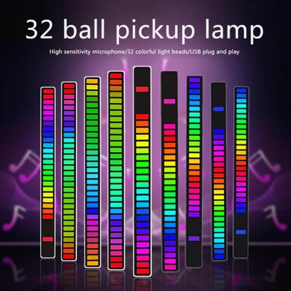Wireless Sound Activated RGB Light Bar - 4 PCS Free Shipping - Nberd