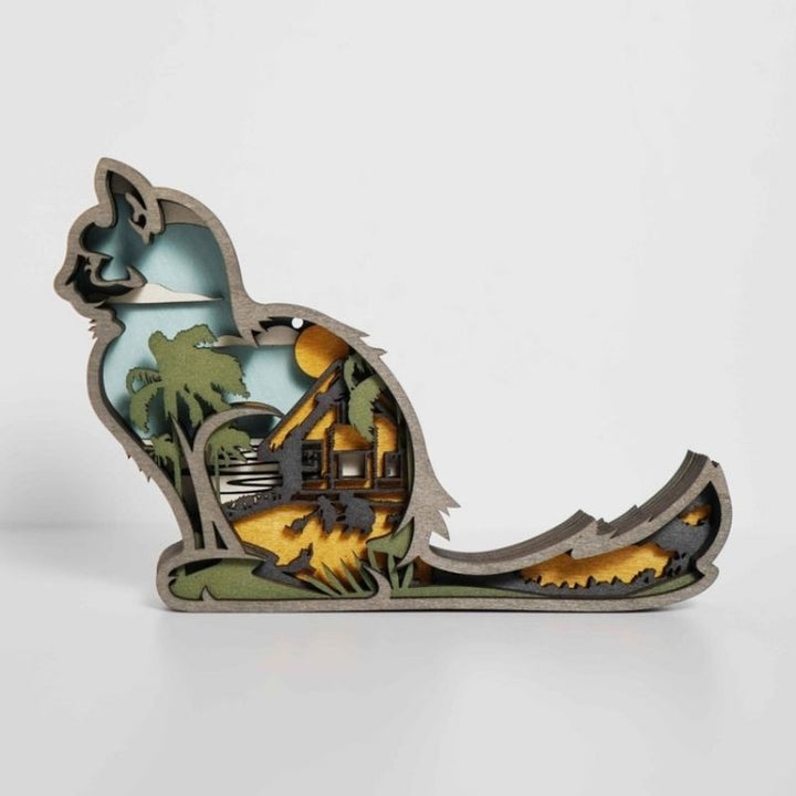 3D wooden Animal Carving Handcraft Gift – Nberd