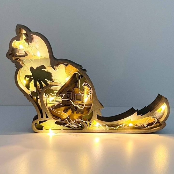 3D wooden Animal Carving Handcraft Gift – Nberd