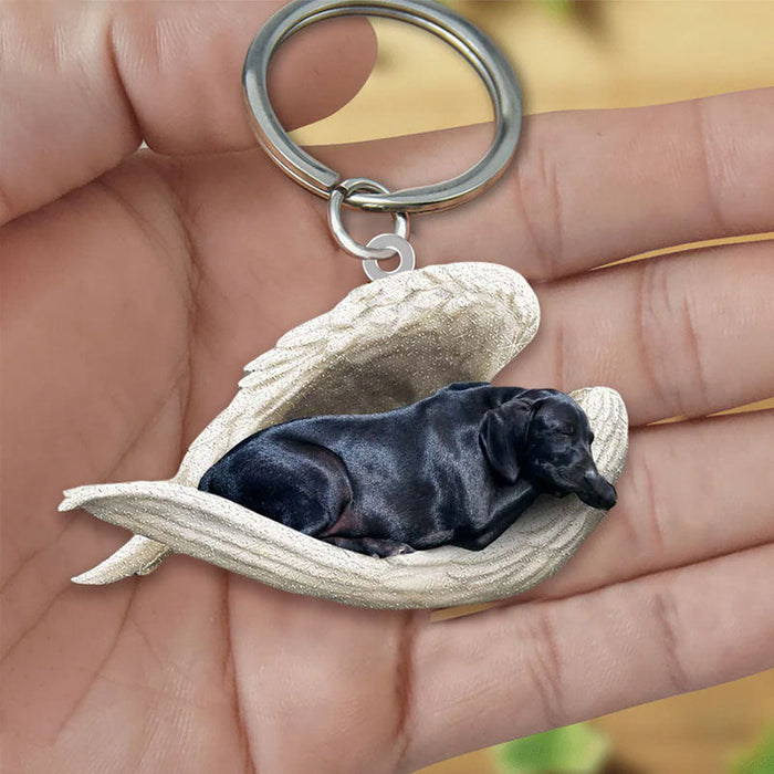Sleeping Angel Acrylic Keychain - Nberd
