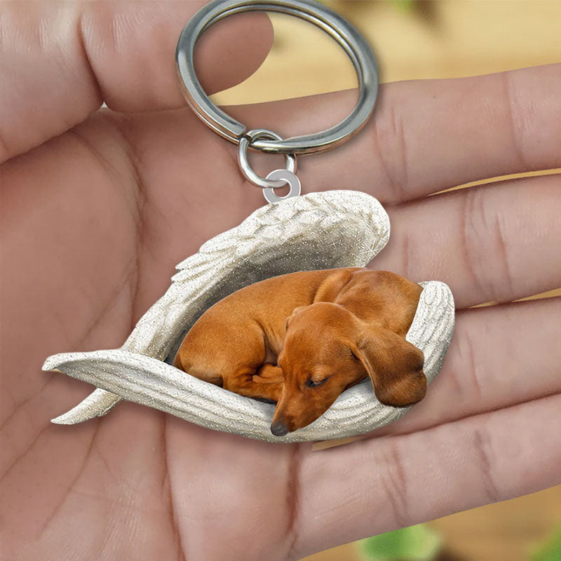 Sleeping Angel Acrylic Keychain - Nberd