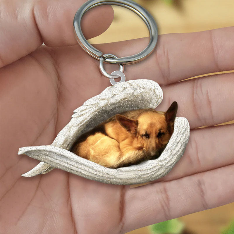 Sleeping Angel Acrylic Keychain - Nberd