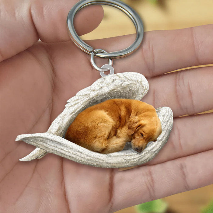 Sleeping Angel Acrylic Keychain - Nberd