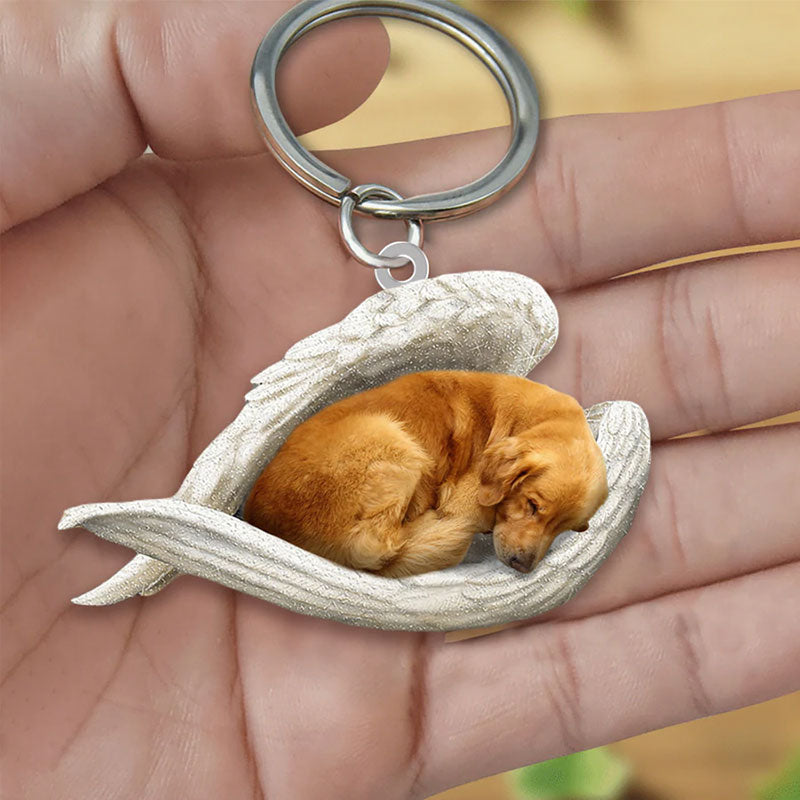 Sleeping Angel Acrylic Keychain - Nberd