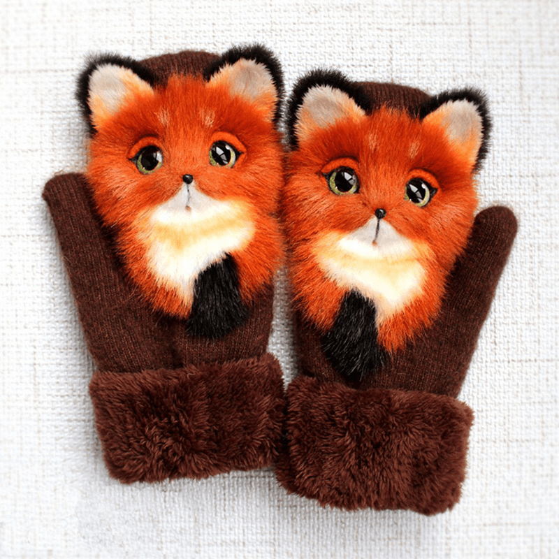 Hand-knitted animal Mittens【BUY 2 FREE SHIPPING】 - Nberd