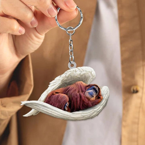 Sleeping Angel Acrylic Keychain Orangutan SA234 - Nberd