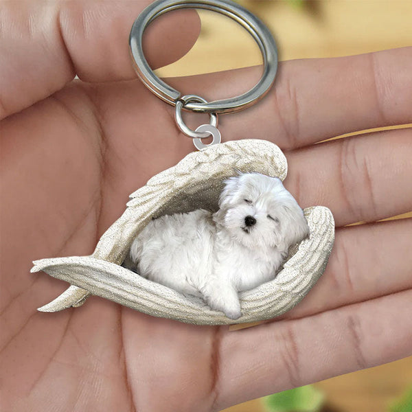 Sleeping Angel Acrylic Keychain - Nberd