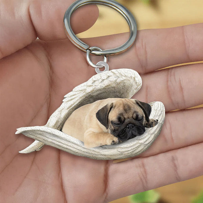 Sleeping Angel Acrylic Keychain - Nberd