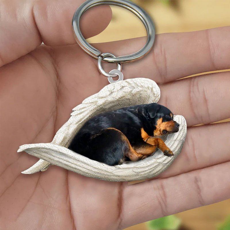 Sleeping Angel Acrylic Keychain - Nberd