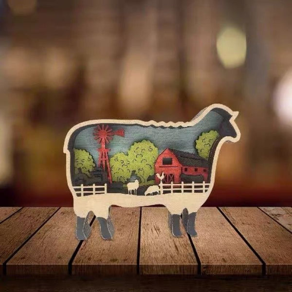 Sheep Carving Handcraft Gift - Nberd