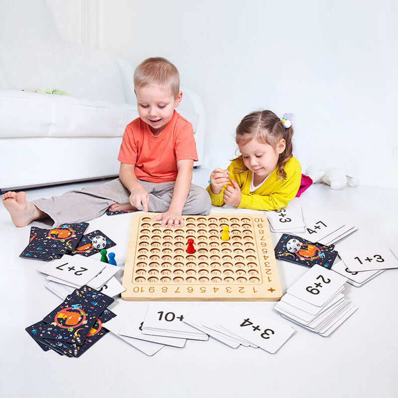 Wooden Montessori Multiplication Board Game - Nberd